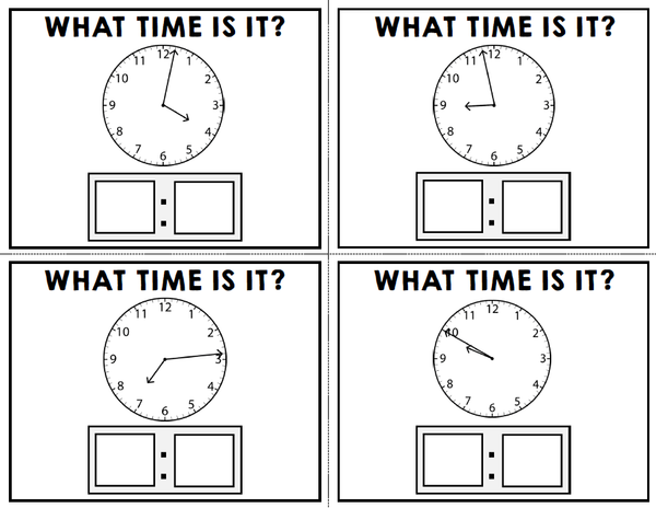 Life Skills - Task Cards - Time - Telling Time - Special Education - U ...