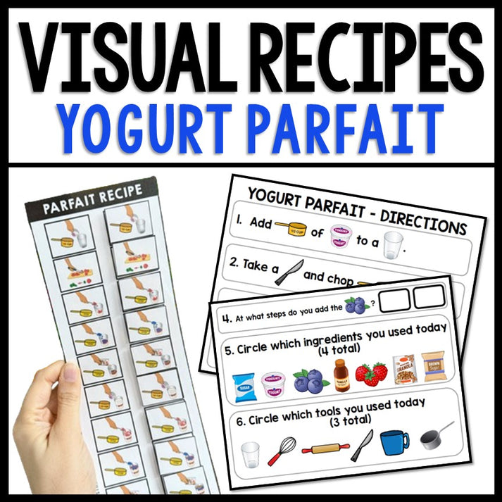 Life Skills Visual Recipe and Task Analysis - Yogurt Parfait – Life ...